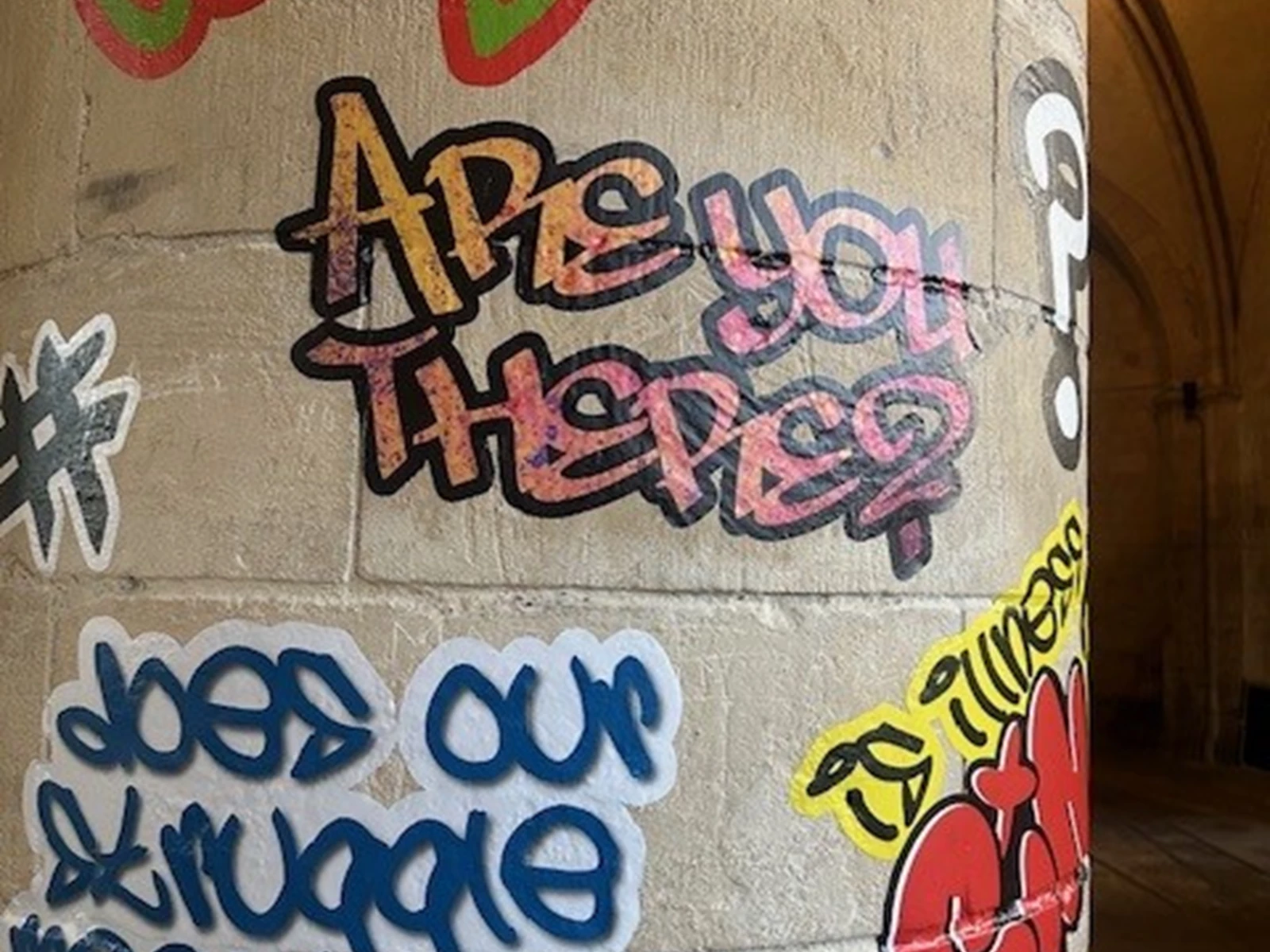 JD Vance among critics of Canterbury Cathedral graffiti sticker art ...